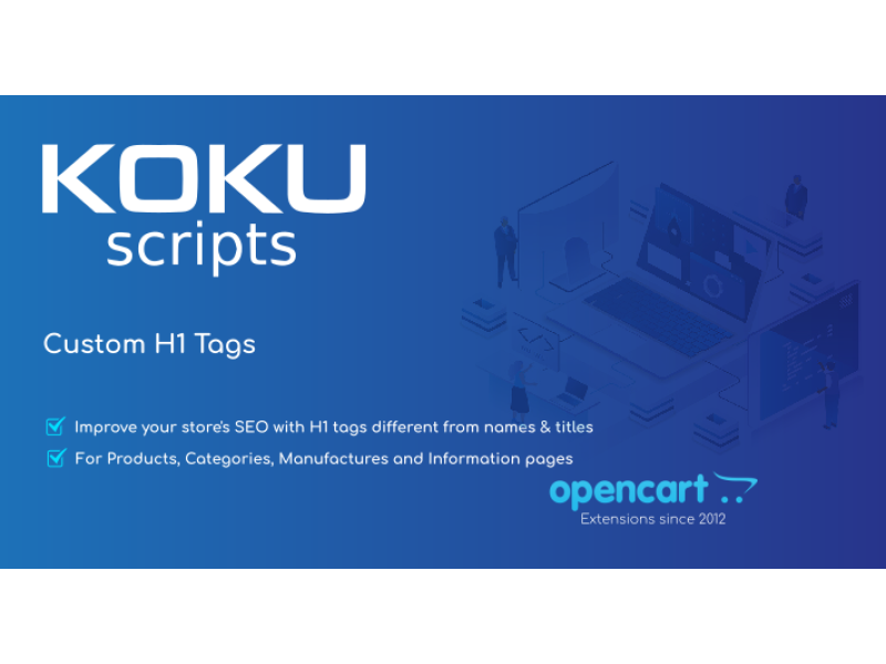 Custom H1 Tags For OpenCart KOKU SCRIPTS